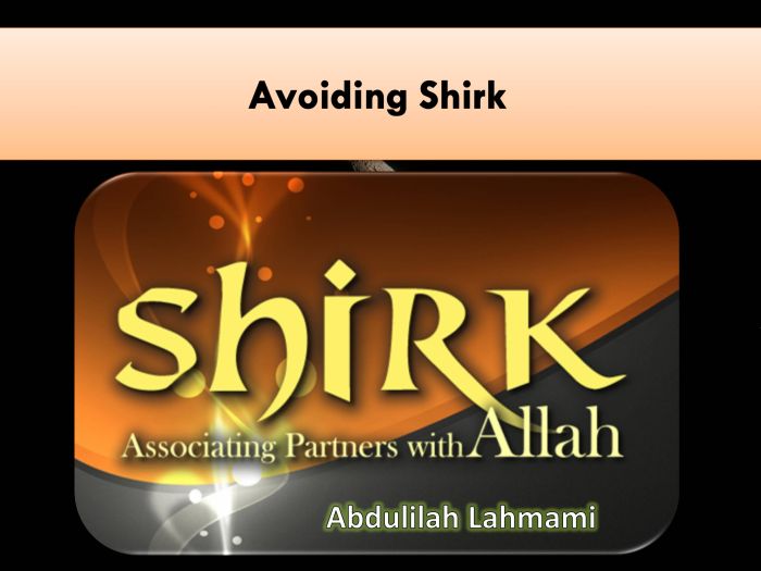 avoiding-shirk | Learn About Islam